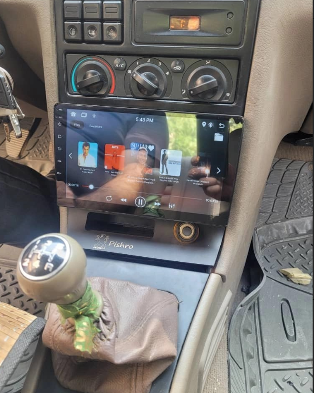 مانیتور اندروید11 اینچ پژو 405 و پژو پارس داشبرد قدیم قاب پایین مدل t3l برند VoxMedia – تک صدا